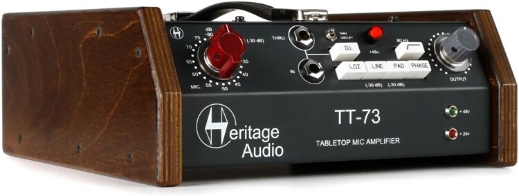 Heritage Audio TT-73 单通道话筒放大器便携 录音棚专用话放行货