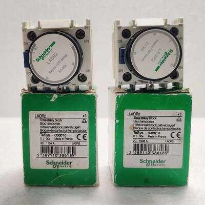 议价2Qty Of Schneider Electric LADR2 Time Delay Block TeSys