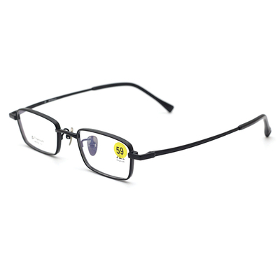 Aibyamani爱阿玛妮复古小框高度近视眼镜架男全框纯钛超轻A6102