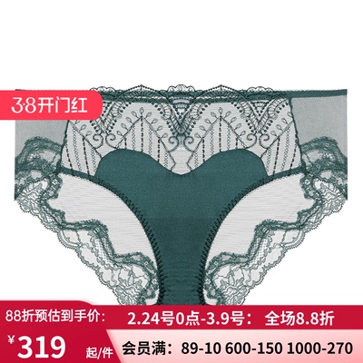 LaClover性感蕾丝刺绣内裤女