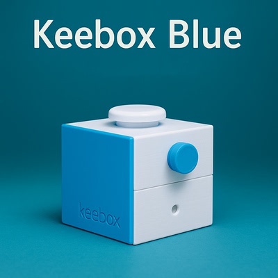 gm同款《Keebox Blue》 十级难度益智烧脑Puzzle机关盒解谜玩具