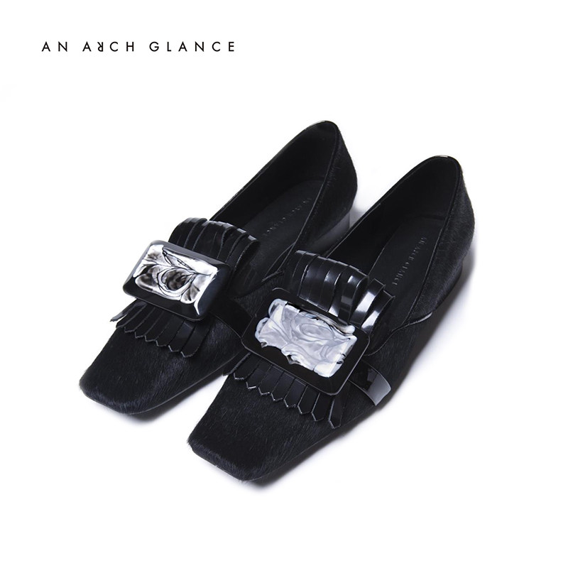 ANARCHGLANCE原创设计师鞋履 Vol.2 大理石乐福鞋 鞋福女乐