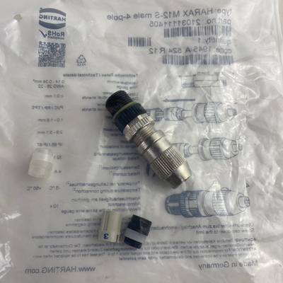 浩亭21031111405M12连接器公头4芯MURR穆尔7000-12481-0000000