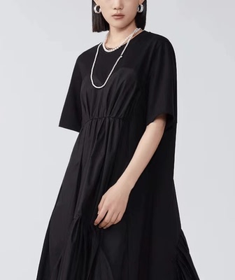 夏季新品针梭连衣裙宽松