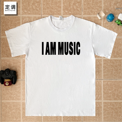 I AM MUSIC Playboi Carti同款 Opium YVL 音乐专辑纯棉短袖T恤男