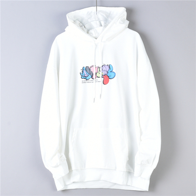 卡通印花连帽卫衣男女春秋季帽衫