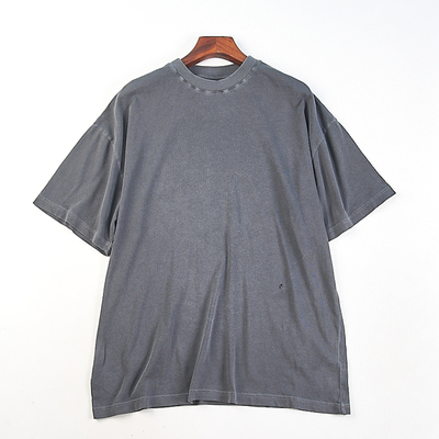 夏季纯色宽松大码显瘦五分袖上衣