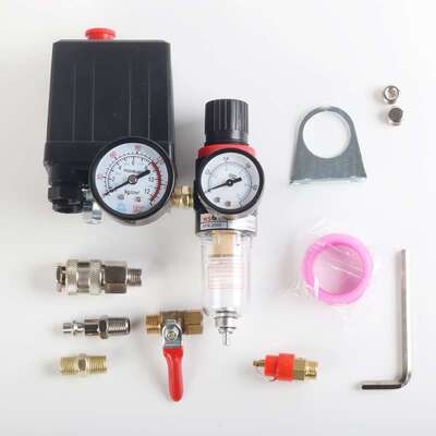 空压机自动压力控制开关总成带调压阀过滤器90-120PSI品