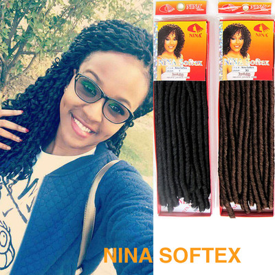 假发女长黑人小卷发接发NINA softdreadlocks hairdarling braids