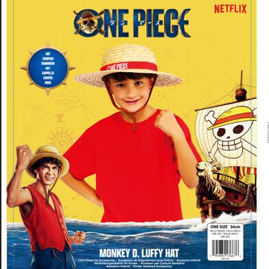儿童海贼王草编帽子LuffyHat