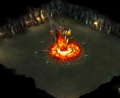 传奇技能素材 坠落火球  目标型技能 高清PNG格式 Y2127