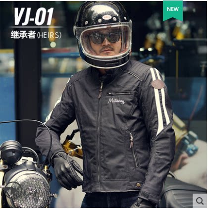 MOTOBOY骑行服男摩托车休闲个性防摔夹克防风机车赛车服骑士服装