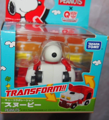 TomyQ版变形金刚 CHORO-Q 回力车系列变形金刚QTC-05史努比Snoopy