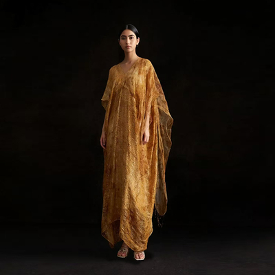 cicidream桑蚕丝天然染色连衣裙