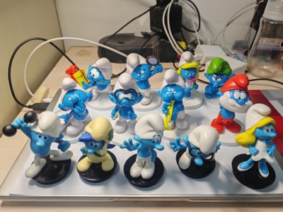 满百包邮正版老货思乐 Schleich绝版蓝精灵电影版公仔玩偶卡通