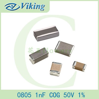 陶瓷电容1000pF COG 0805 1% 50V Viking光颉现货MC05FTN500102