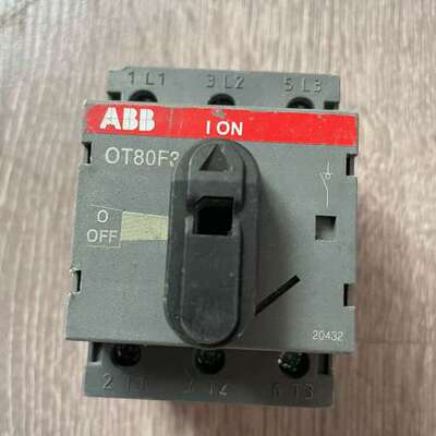议价ABB隔离开关OT80F3，3P，80A，600VAC，拆机