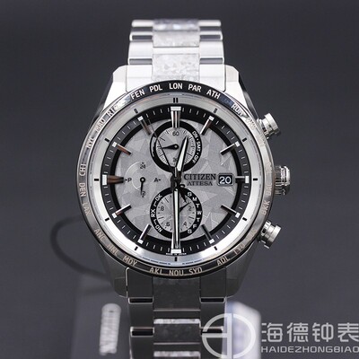 西铁城冰雪限量款GPS卫星电波钛合金男手表AT8284-61A/CC4076-65A