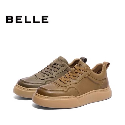 Belle/百丽耐磨休闲高帮板鞋