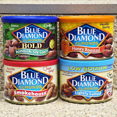 蓝钻石烟熏风味扁桃仁坚果杏仁