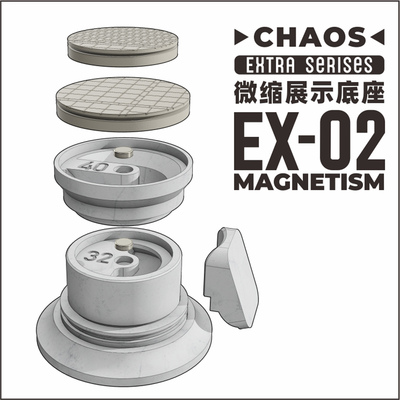 CHAOS微缩展示地台丨EX02丨手涂模型握把丨战锤场景展示丨狗造社