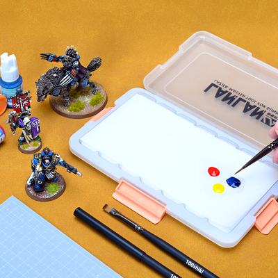 笔涂湿盘丨wetpalette丨高达模型军事手办战锤上色丨红草丨懒懒