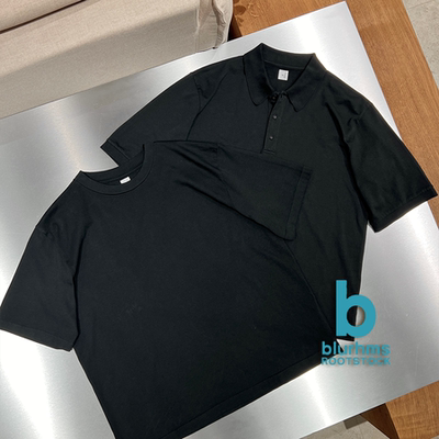 blurhms ROOTSTOCK官方授权 日本制 黑色复古水洗短袖T恤&POLO衫