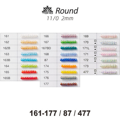 TOHO透明幻彩圆珠散珠套装