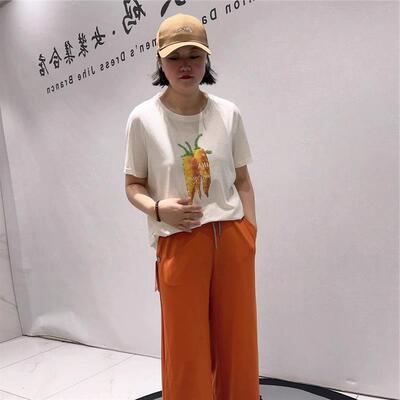 芮娜依莲大码打底2026夏季潮T恤1983棉T短袖加大码女装显瘦上衣