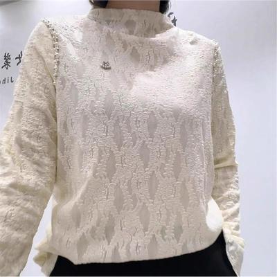 2026春季新芮娜依莲上衣蕾丝衫大码女装胖妹妹气质衫200斤T恤5543