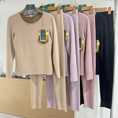 2024秋冬NGG内衣860女款山羊绒暖芯套装保暖内衣发热加厚秋衣秋裤