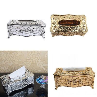 Nordic Tissue Box Elegant Acrylic Flowery Napkin Holder