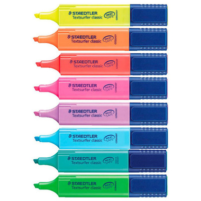 STAEDTLER 364 Color Highlighter Pen 1-5mm Large Ink Reservoi