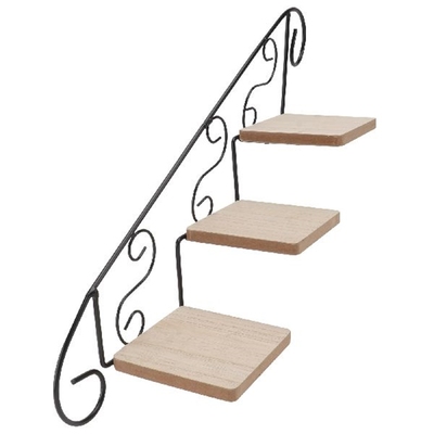 1pc Balcony Storage Shelf Wall Mounted Flower Rack Wall Art