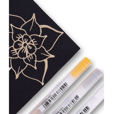 Sakura Highlighter Pen White Gold Silver Color Gelly Roll Dr