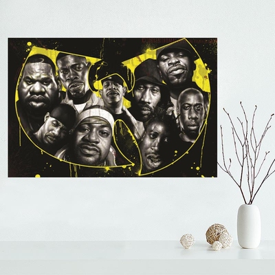 New Arrival Wu Tang Clan Poster Fabric Silk Cloth Poster  2