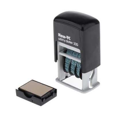 Premium Self Inking Date Stamp with Pad, Great for Office, H