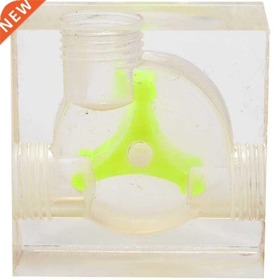 PC Water Cooling System Acrylic Three Way Visual Flow Indica