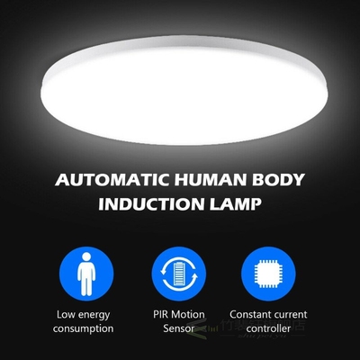 1 Pcs Led Pir Motion Sensor Ceiling Light Modern Lamp 18w 12