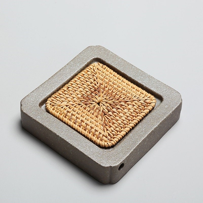 black crockery ceramic teapot trivets chinese teapot holder