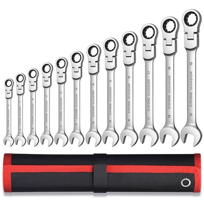 Flexible Ratchet Wrench Spanner Nut Tool Head Ratchet Metri