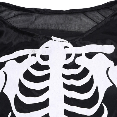 Halloween Ghost Skeleton Costume Robe Horror Vampire Zombie