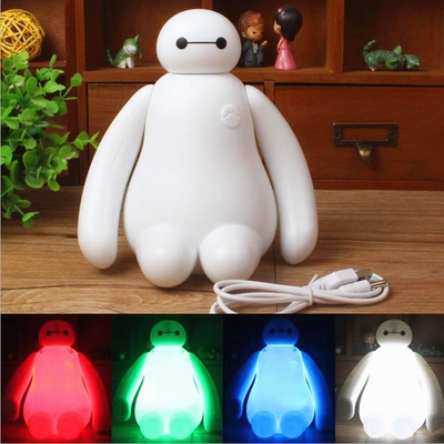 RGBW Color Changing Baymax Cartoon LED Night Light Baby Room