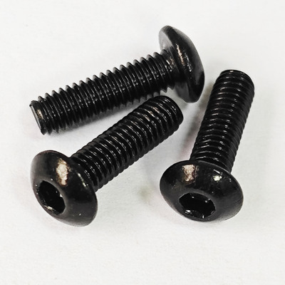 ISO7380 10.9级 镀黑锌过盐雾 圆头内六角螺钉 元杯内六角 M2M3M4