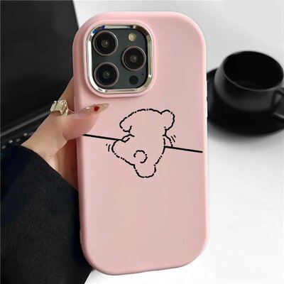 适用于苹果iPhone17PorMax/16/15/14/13/12/11手机壳耐脏软边全包创意个性保护套