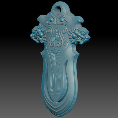 降魔杵8873浮雕精雕圆雕图JDP灰度图BMPobjSTL格式带线3d打印文件