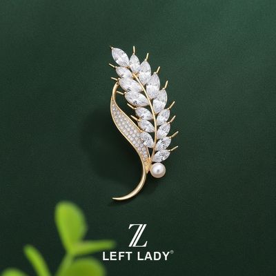 精致奢华女士轻奢麦穗胸针