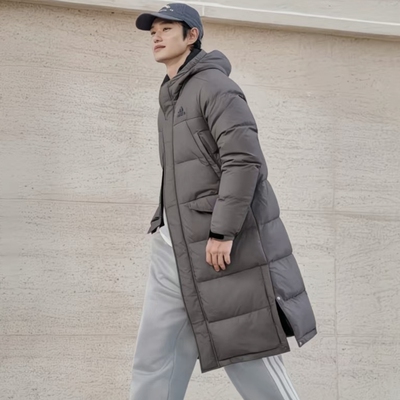 阿迪达斯男女冬季保暖防风防寒运动长款羽绒加厚外套KF6746