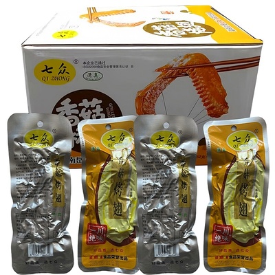 七众香菇烤翅清真回族香辣烤翅网红卤味鸭翅校园宿舍解馋零食小吃