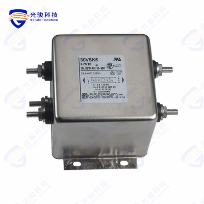 1-6609036-4《LINE FILTER 250VAC 30A CHASS MNT》